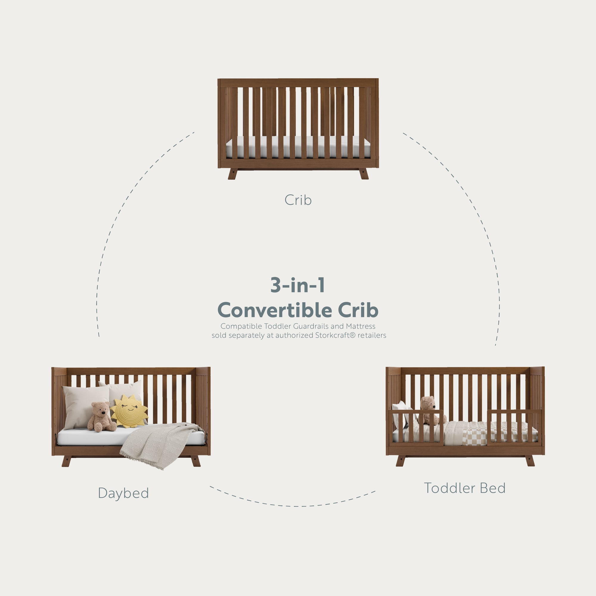 Storkcraft® Beckett® 3-in-1 Convertible Crib