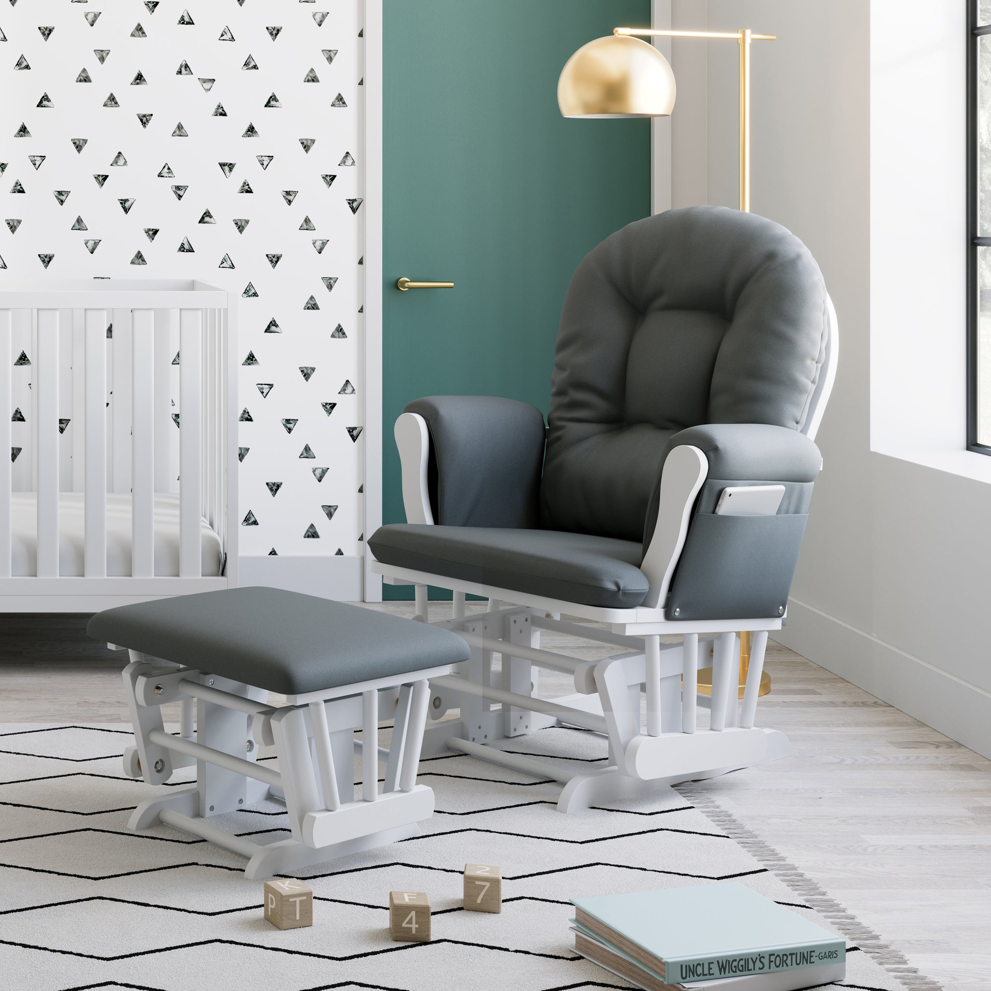 Storkcraft® Premium Hoop® Glider & Ottoman