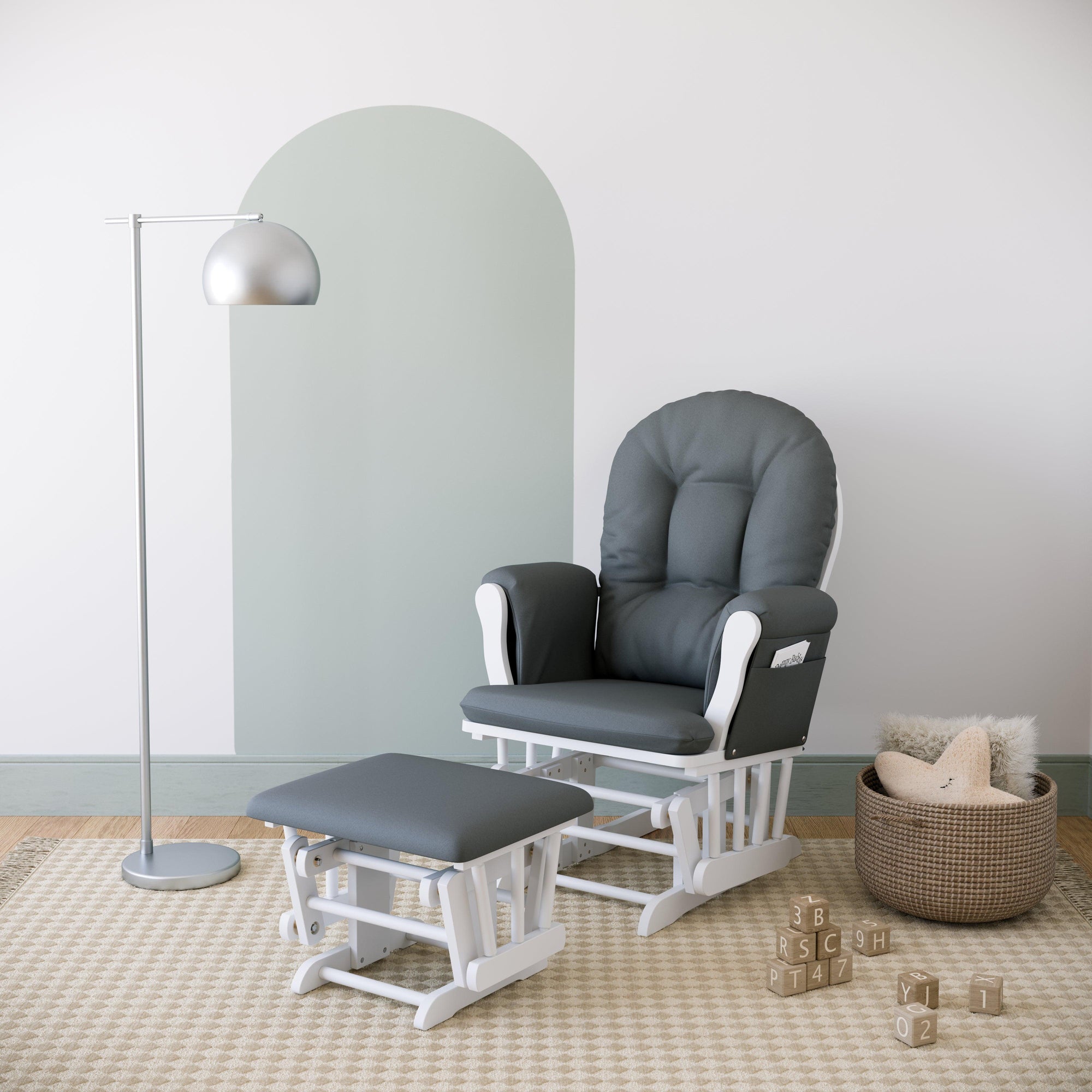 Storkcraft® Premium Hoop® Glider & Ottoman
